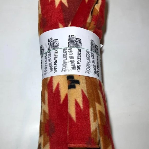 Zoofleece | Bedding | Zoofleece Orange Brown Southwestern Native ...